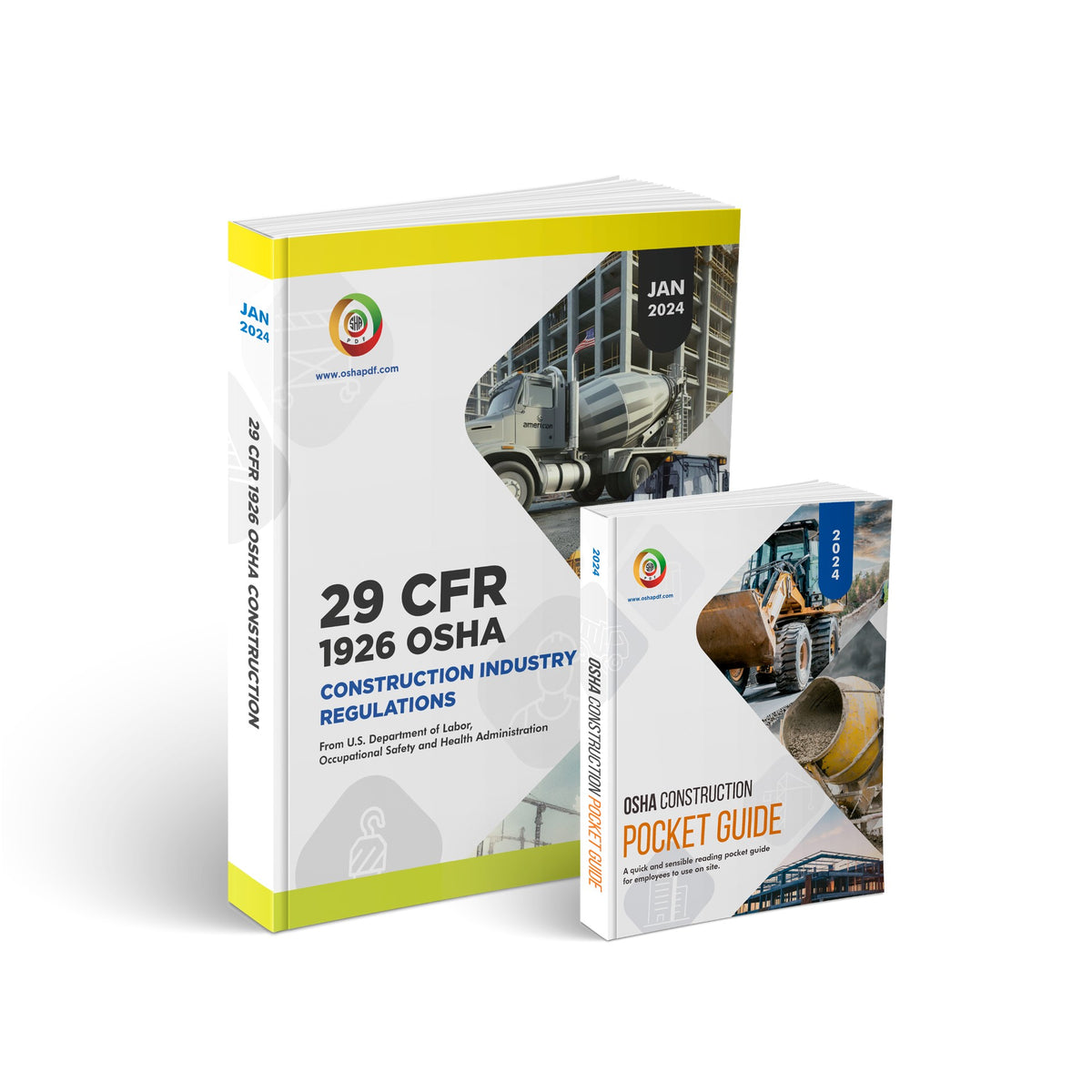 29 CFR 1926 OSHA Book & Pocket Guide Combo (January 2024)